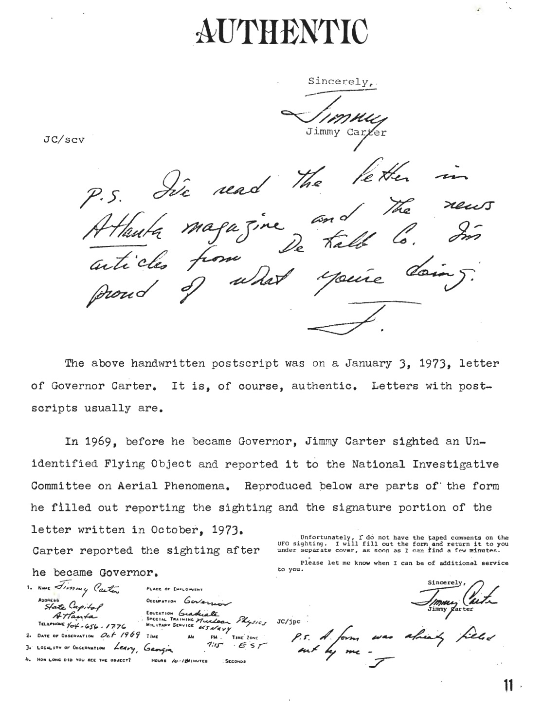 Jimmy Carter's UFO Sighting Explained (And Did He Really Cry?)